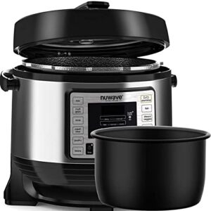 nuwave nutri-pot 6-quart digital pressure cooker with sure-lock safety system; dishwasher-safe non-stick inner pot; 11 pre-programmed presets; detachable pressure pot lid for easy cleaning; (6-quart)