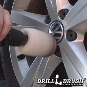 Drill Brush - Soft - Cotton - Cone - Buffer Polisher - Car Buffer - Buffing Wheel - Polisher - Metal - Chrome - Stainless Steel - Aluminum - Titanium - Glass - Wood - Buffer - Wheels - Rims - Engine