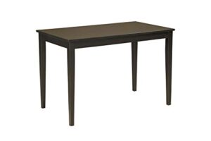 signature design by ashley kimonte rectangular dining room table, black