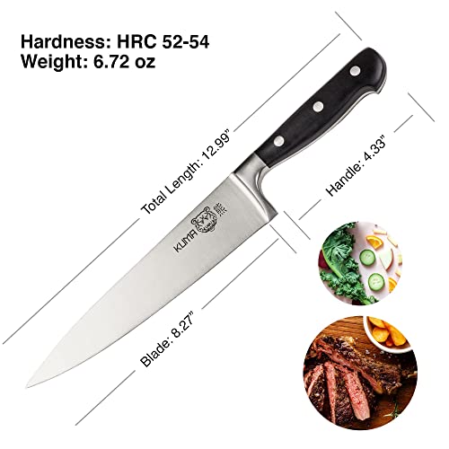 KUMA Multipurpose Chef Knife - 8 Inch Professional Sharp knife - Kitchen knife For Cutting, Chopping and Dicing With Incomparable Ergonomic Grip