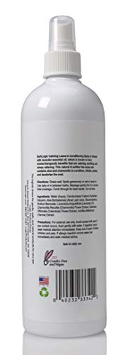 BarkLogic Leave in Conditioning Hair Detangling Spray Conditioner, 16oz, Lavender - Dog & Puppy Detangler and Dematting Spray