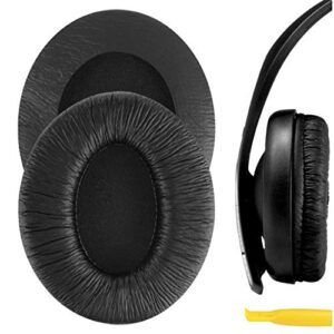 geekria quickfit replacement ear pads for sennheiser hd202, hd202s, hd212, hd437, hd447, px360, hd203, hd212-pro, eh150, eh250, hd62-tv headphones earpads, headset ear cushion repair parts (black)