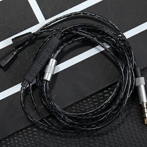 Sqrmekoko OFC Upgrade Audio Cable Cord with Volume Control and Mic Function for Sennheiser IE8, IE80, IE8i Earphone