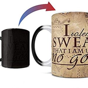 Morphing Mugs Harry Potter - Hogwarts Marauder's Map - I Solemnly Swear - 11 oz Heat Sensitive Mug – Image Revealed With HOT Liquid added! - Officially Licensed Collectible