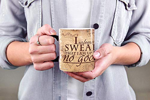 Morphing Mugs Harry Potter - Hogwarts Marauder's Map - I Solemnly Swear - 11 oz Heat Sensitive Mug – Image Revealed With HOT Liquid added! - Officially Licensed Collectible