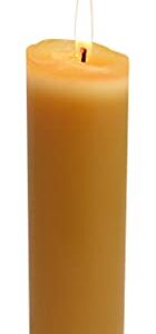 Beeswax Candle Works, 8.5 x 1.5-Inch Pillar, 35-Hour, 100% USA Beeswax