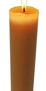 Beeswax Candle Works, 8.5 x 1.5-Inch Pillar, 35-Hour, 100% USA Beeswax