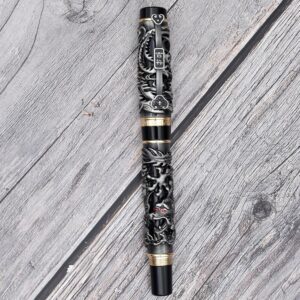 zoohot Fountain Pen Jinhao Chinese Dragon Heavy pen,Bronze