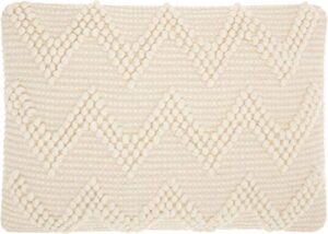 mina victory life styles large chevron ivory 14" x 20" throw pillow