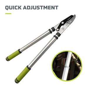 Premium Anvil Loppers Heavy Duty - Telescopic Extending Long Handle Branch Cutter made with Durable SK5 Steel, Heavy Duty Loppers for Thick Branches, Davaon Pro