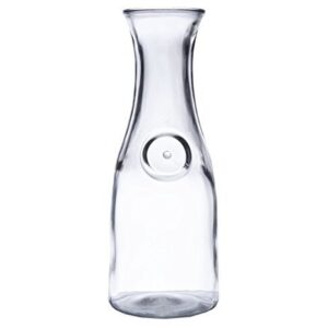 anchor hocking 34 oz. glass carafe 1 ltr., 4" diam. x 11" h, set of 3