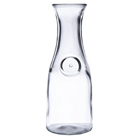 Anchor Hocking 34 oz. Glass Carafe 1 ltr., 4" Diam. X 11" H, Set of 3