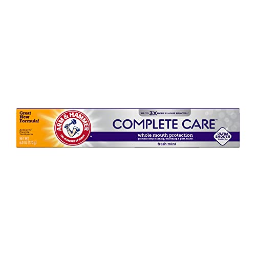 Arm & Hammer, Complete Care Toothpaste Whole Mouth Protection Six Pack – Fresh Fluoride Toothpaste, Mint, 72 Ounce, (Pack of 12) (Packaging May Vary)