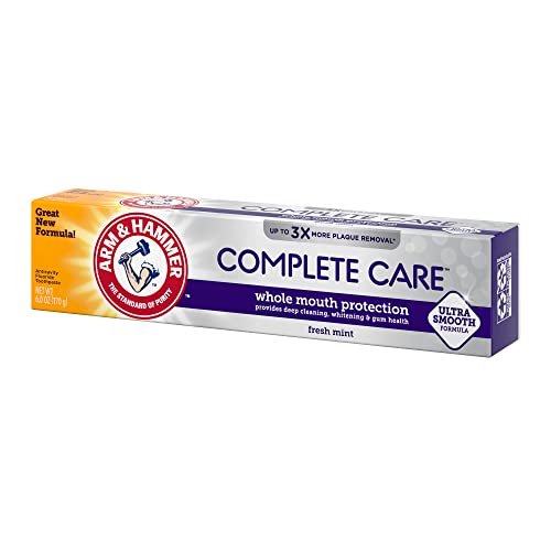 Arm & Hammer, Complete Care Toothpaste Whole Mouth Protection Six Pack – Fresh Fluoride Toothpaste, Mint, 72 Ounce, (Pack of 12) (Packaging May Vary)