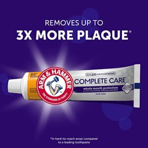 Arm & Hammer, Complete Care Toothpaste Whole Mouth Protection Six Pack – Fresh Fluoride Toothpaste, Mint, 72 Ounce, (Pack of 12) (Packaging May Vary)