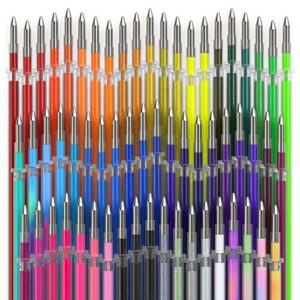 ARTEZA Gel Pens Ink Refills 60-Individual-Color-Bundle Acid-Free & Non-Toxic (0.8-1.0 mm Tips, Set of 60)