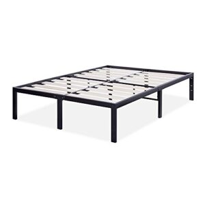 Olee Sleep 14 Inch Tall T-3000 Ultra Wood Slat Steel / Non-Slip Bed Frame