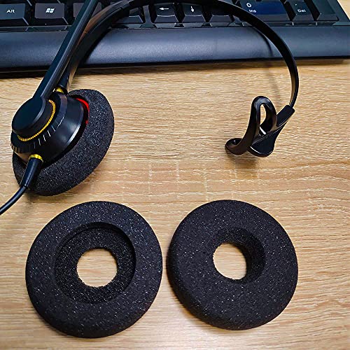 Bingle Ear Cushions Foam Doughnut Replacement for Plantronics Supra Plus Encore and Most Standard Size Office Telephone Headsets H251 H251N H261 H261N H351 H351N H361 H361N (4 Pack) (BEC-DN4)