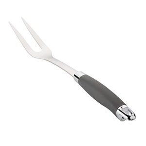 anolon suregrip stainless steel meat fork/kitchen tool, 13.25 inch, gray,46288