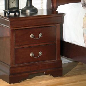 Signature Design by Ashley Alisdair Traditional 2 Drawer Nightstand, Dark Brown