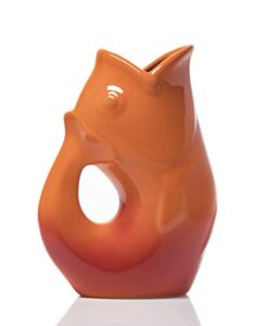 gurgle pot pitcher 42 oz ombre red