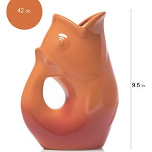 Gurgle Pot Pitcher 42 oz Ombre Red