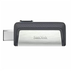 sandisk 64gb ultra dual drive usb type-c - usb-c, usb 3.1 - sdddc2-064g-g46, grey/silver