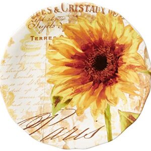 Certified International Paris Sunflower Ceramic Dinnerwae, Mulitcolored