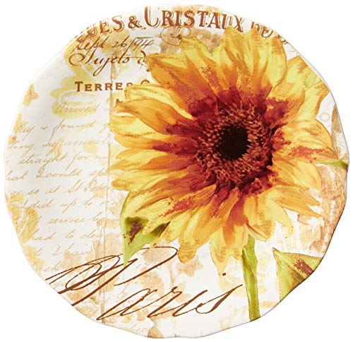 Certified International Paris Sunflower Ceramic Dinnerwae, Mulitcolored