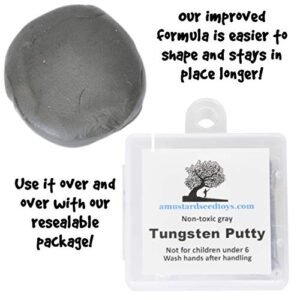 A Mustard Seed Toys Tungsten Putty Pine Derby Weight - 2 Ounces of Sticky Tungsten Putty, Easily Adjust Weights on Your Pinewood Car and Apply The Perfect Weight for Fly Fishing