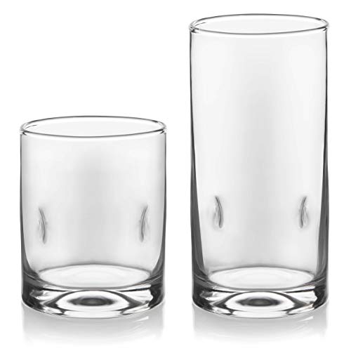 Libbey Impressions 16-Piece Tumbler and Rocks Glass Set