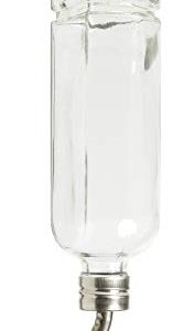 Lixit Chew Proof Flat Sided Water Bottles for Rabbits, Ferrets, Rats, Birds, Hamsters, Guinea Pigs, Chinchillas Gerbils and Other Small Animals. (12 Ounce (Pack of 1), Clear)