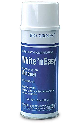 BIODERM Bio-Groom White 'N Easy | Instant Spray-On Whitener for Horses | 10-Ounces