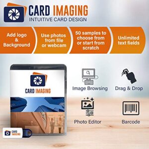 Card Imaging Fargo DTC4500e Dual Side ID Card Printer & Supplies Bundle Software