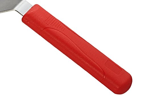 Mercer Culinary Millennia Perforated Turner, 8 Inch x 3 Inch, Red