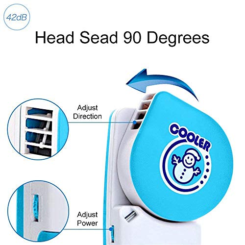 LOHOME Mini Air Conditioner Fan Handheld Personal Fan Bladeless Cooling Fan Portable Electric Fan for Home Travel