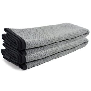 zwipes auto 879-2 professional microfiber waffle drying towel, 25 in. x 36 in, 2-pack