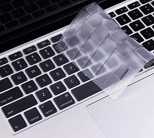 Ultra Thin Clear Keyboard Cover for Old MacBook Air 13 Inch A1466 A1369(Release 2010-2017) & MacBook Pro 13 Inch, MacBook Pro 15 Inch(2015 or Older Version, A1425 A1502 A1278 A1398), TPU