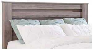 signature design by ashley zelen modern panel headboard only, king/california, warm gray