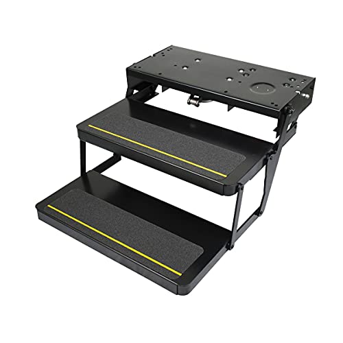 Kwikee 32 Series Electric Step Assembly with Logic Control Unit and Power Switch Kit for RVs and Travel Trailers