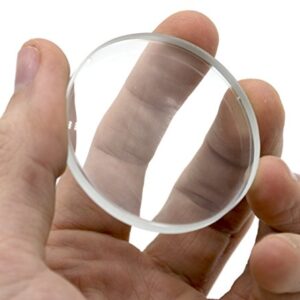 Double Concave Lens, 100mm Focal Length, 2" (50mm) Diameter - Spherical, Optically Worked Glass Lens - Ground Edges, Polished - Great for Physics Classrooms - Eisco Labs