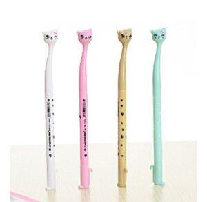 schoolsupply 8 pcs cute cartoon bedroom eyes cat gel ink pen rollerball pens