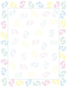 great papers! baby feet letterhead, 80 count, 8.5"x11" (2014127)