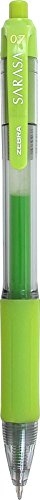 Zebra Pen Sarasa Dry X20 Retractable Gel Pen, Medium Point, 0.7mm, Assorted Fashion Color Ink, 18-Pack (Packaging May Vary)