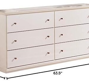 Signature Design by Ashley Bostwick Shoals Children's Traditional 6 Drawer Dresser, White