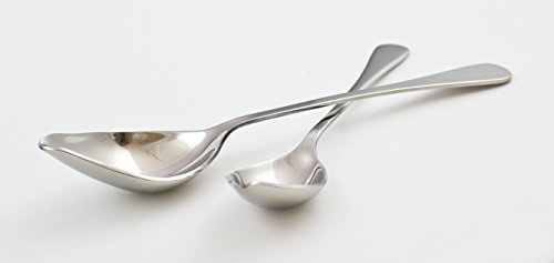 Zoie + Chloe Stainless Steel Saucier Drizzle Spoon with Tapered Spout - Set of 2