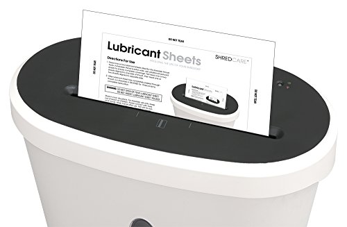 Shredcare Paper Shredder Lubricant Sheets SCLS6 (Pack of 6) 8.5" x 6"