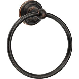 designers impressions® 800 series oil rubbed bronze towel ring