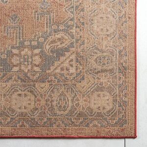 Unique Loom Utopia Collection Area Rug - Larissa (5' 1" x 8' Rectangle, Terracotta/ Blue)