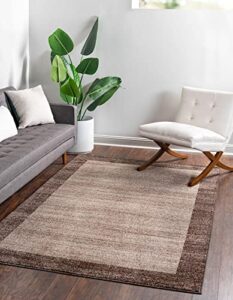 unique loom del mar collection area rug - abigail (2' 2" x 3' 1" rectangle, light brown/ beige)